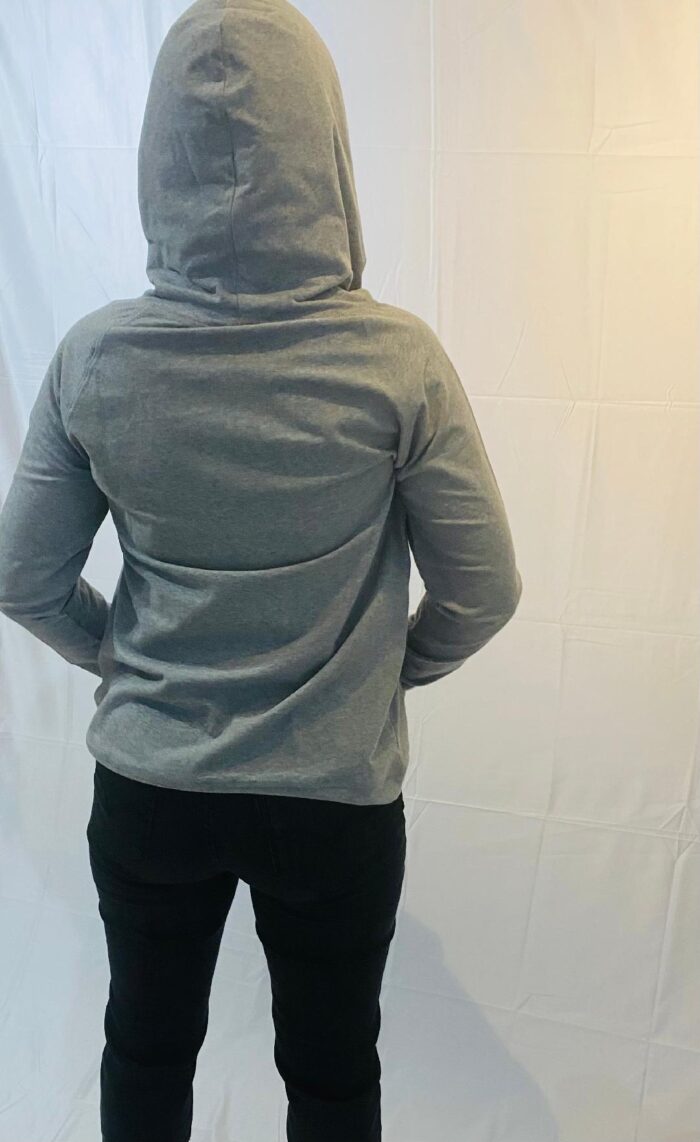 No ELEVEN WOMEN GREY MARL COTTON JERSEY HOODED TOP (HS) - Luxury Brands ...